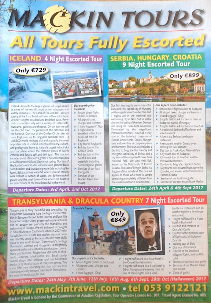 Mackin Travel Promotes Escorted Tours Programme | ittn.ie