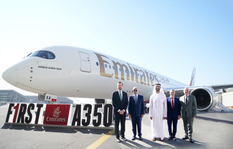 Emirates Officially Unveils New Airbus A350-900 – First New Aircraft ...